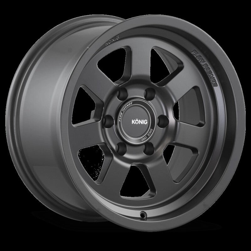 Konig HT2 17X8.5 6X139.7 ET-6 Matte Black – SuspensionHouse