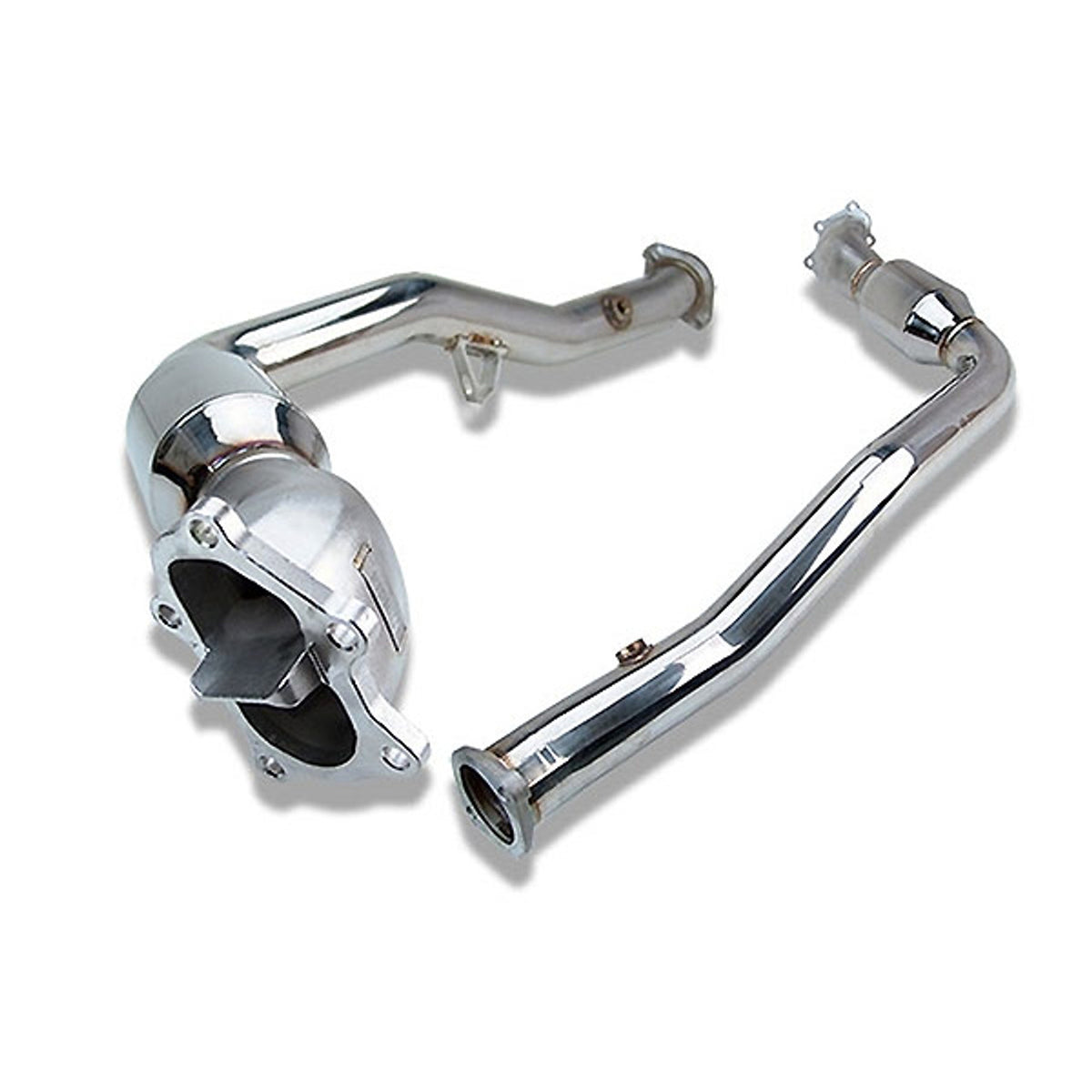 Invidia 02-07 WRX/STi Polished Divorced Waste Gate Downpipe with High ...