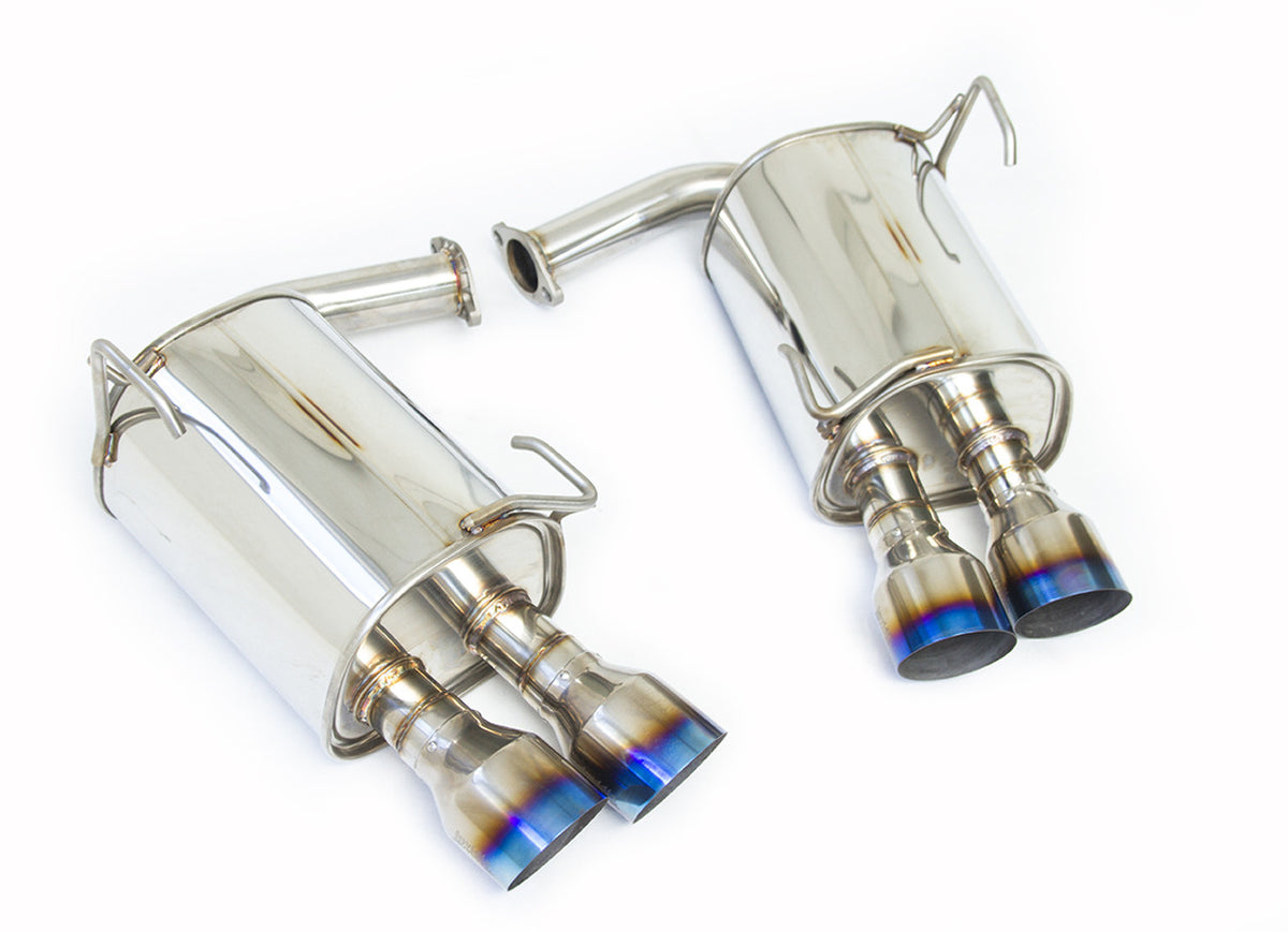Invidia 15+ Subaru STI 4Dr Q300 Single Layer Titanium Burnt Quad Tip C ...